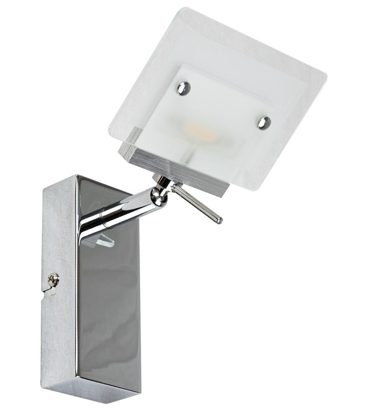 Applique orientable LED intégré 1 lumière métal et verre 16 cm 6W